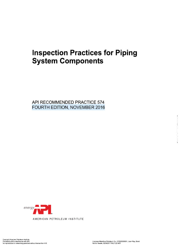 API 574 - 4th Edition | PDF | Chess