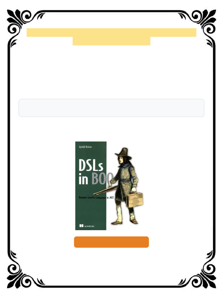 DSLs in Boo Domain Specific Languages in NET 1st Edition Ayende Rahien Complete Edition | PDF ...