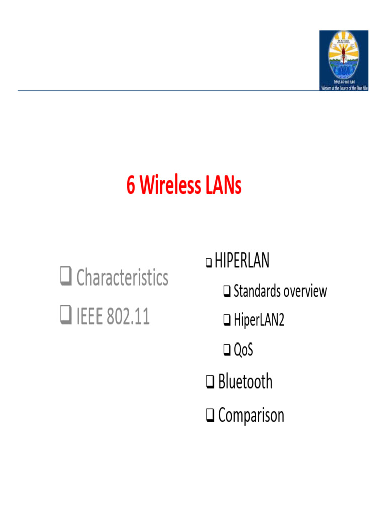 Wlan | PDF | Ieee 802.11 | Computer Network