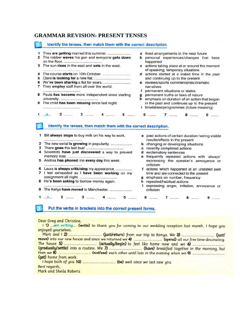Grammar Revision | PDF