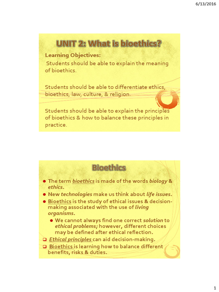 Lecture New 02 | PDF | Bioethics | Human