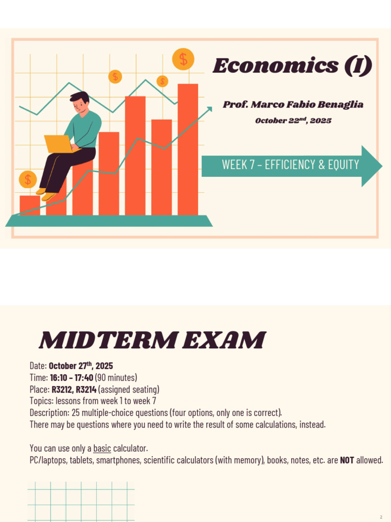 Midterm Exam: Efficiency & Equity in Economics | PDF | Externality ...