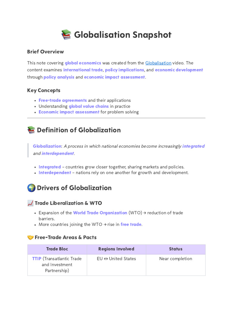Globalisation | PDF | Globalization | Income