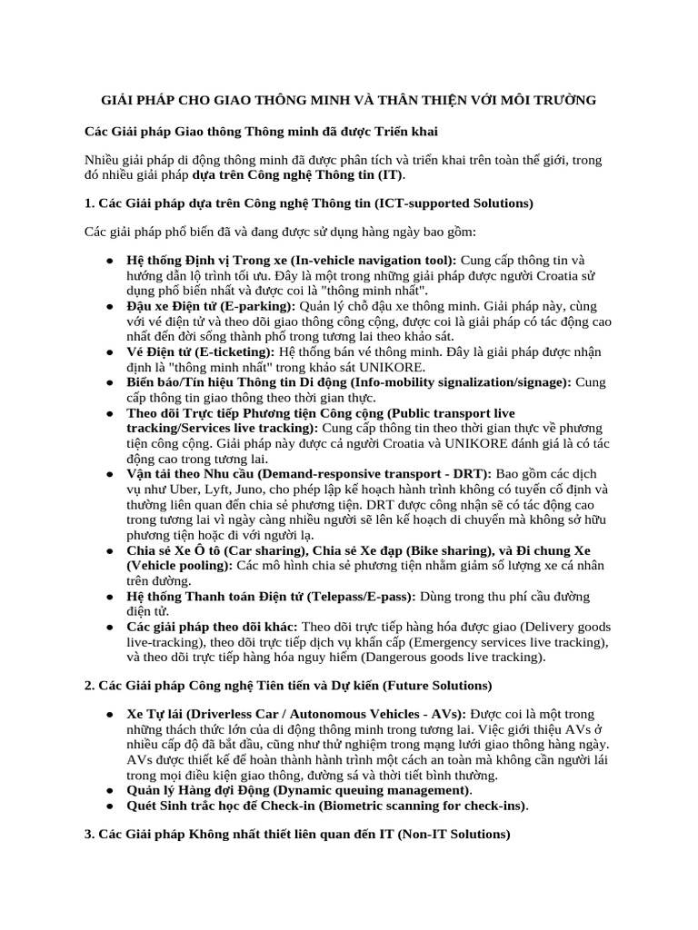 (MTDC) - Giải Pháp Cho Giao Thông Thông Minh Và Thân Thiện Với Môi ...