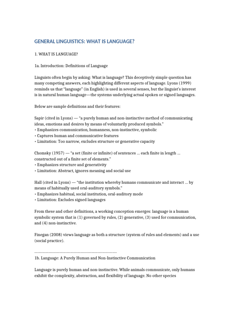 Eng 801- Topic 1 Lesson 1 | PDF | Language Acquisition | Behaviorism