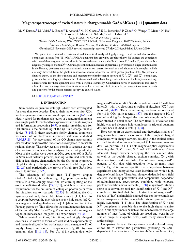 Durn Ev 2016 | PDF | Electron | Spin (Physics)