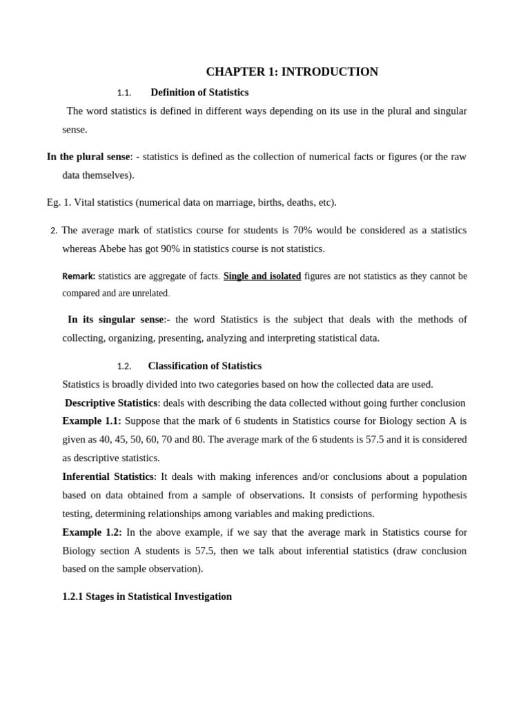 Ch1 Statistics Teaching Materials Pdf Level Of Measurement Statistics