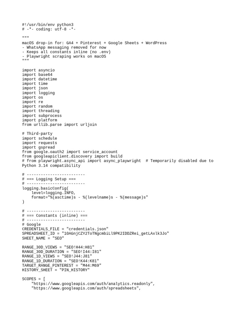 Daily Automation | PDF | Thread (Computing) | Computer Programming