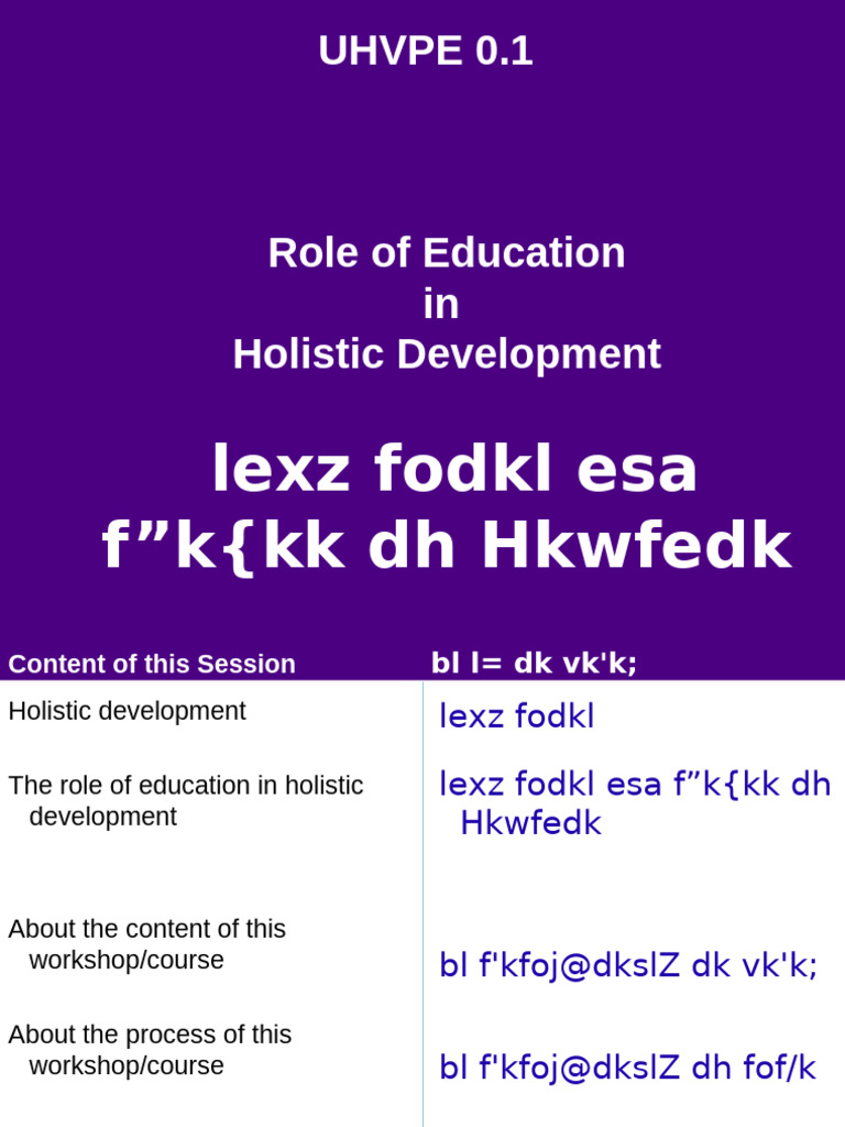 Education's Role in Holistic Growth | PDF | Cognition | Psychological ...