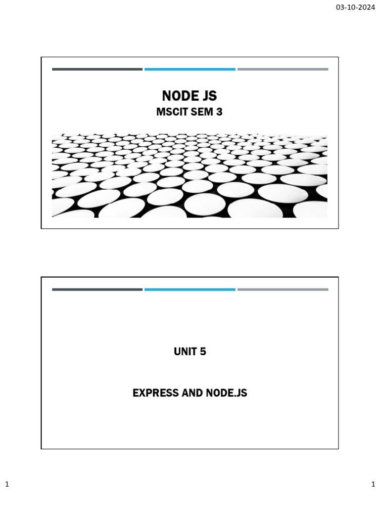 Node JS_UNIT 5 (1) | PDF | Http Cookie | Computing