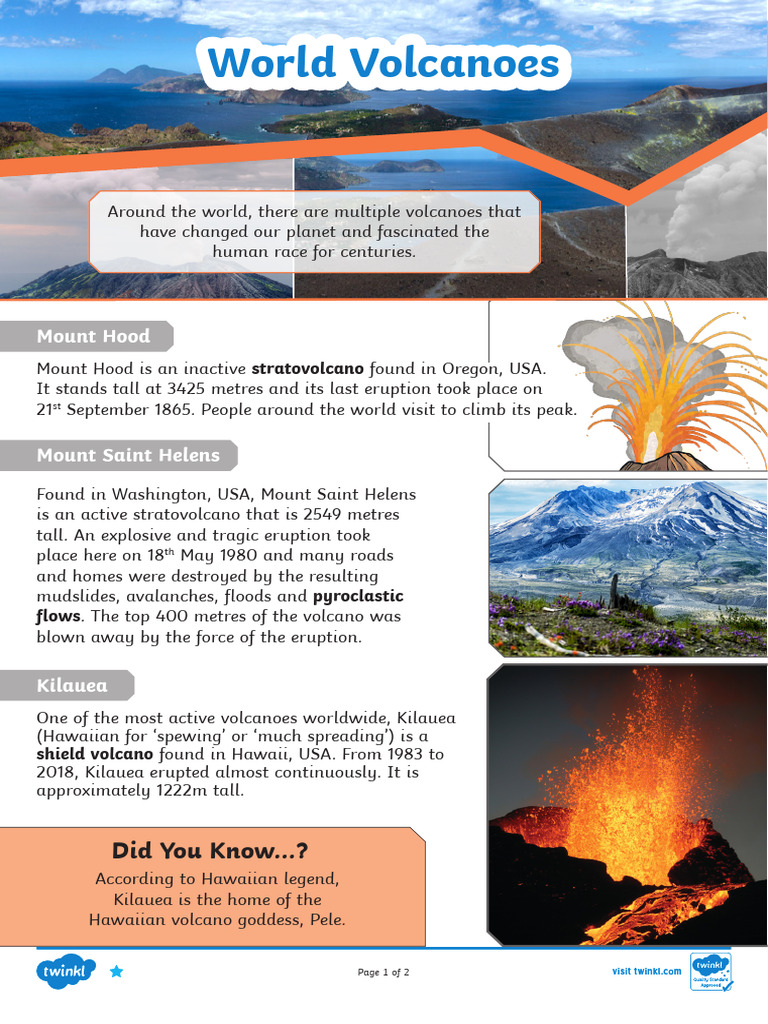 Overview of Notable World Volcanoes | PDF | Volcano | Mount Vesuvius