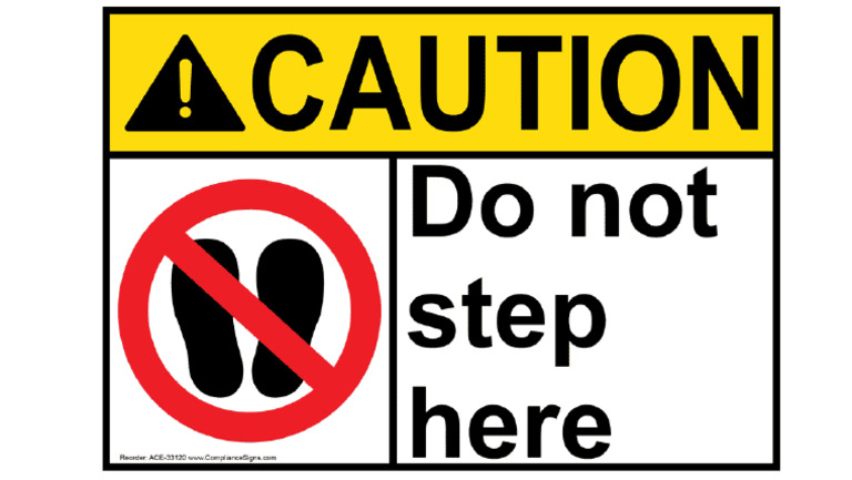 Do Not Step Here | PDF