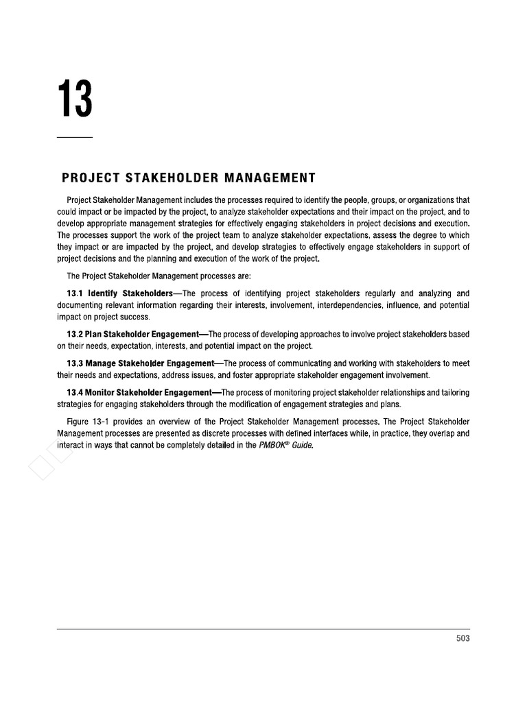 11.stakeholders Management | PDF