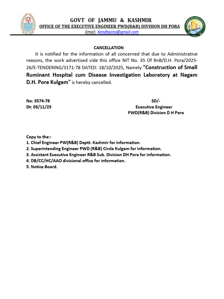 Cancellation Nag Am Lab | PDF