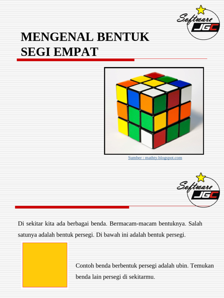 Contoh Benda Bentuk Segi Empat | PDF