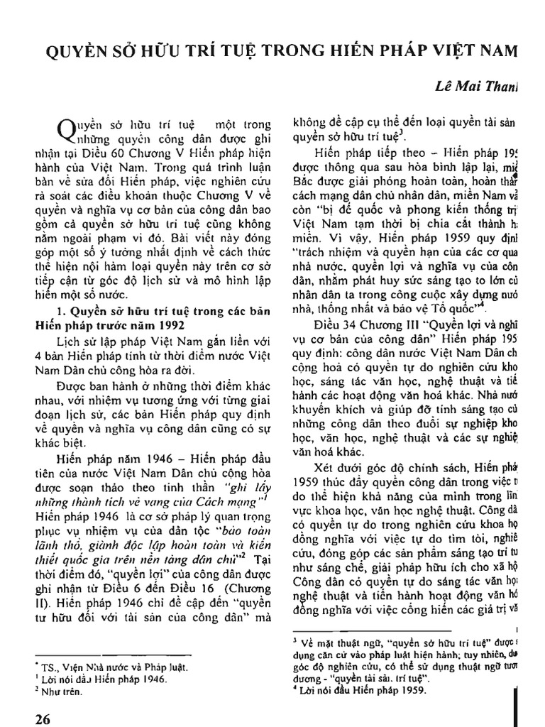 2012_NNvaPL_Quyen SHTT trong Hien phap VN (Le Mai Thanh) | PDF