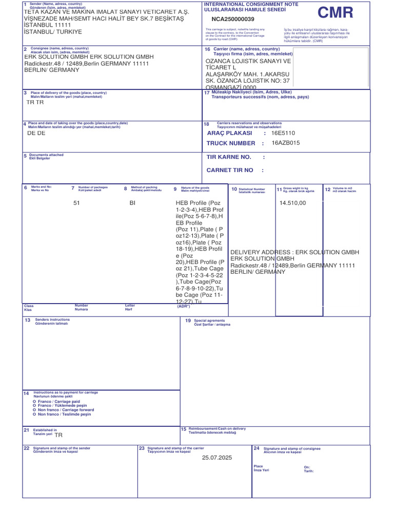 LastTruck CMR | PDF