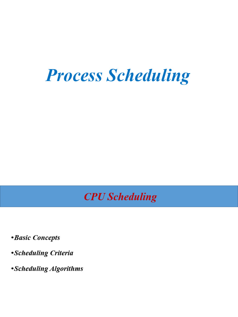 Lecture-8.pptx | PDF | Scheduling (Computing) | Central Processing Unit