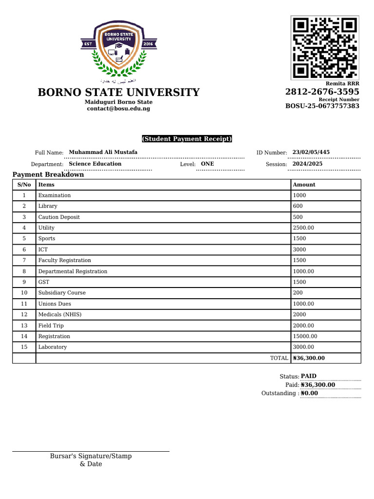 23 02-05-445 Science Education Reciept | PDF | Business | Business ...