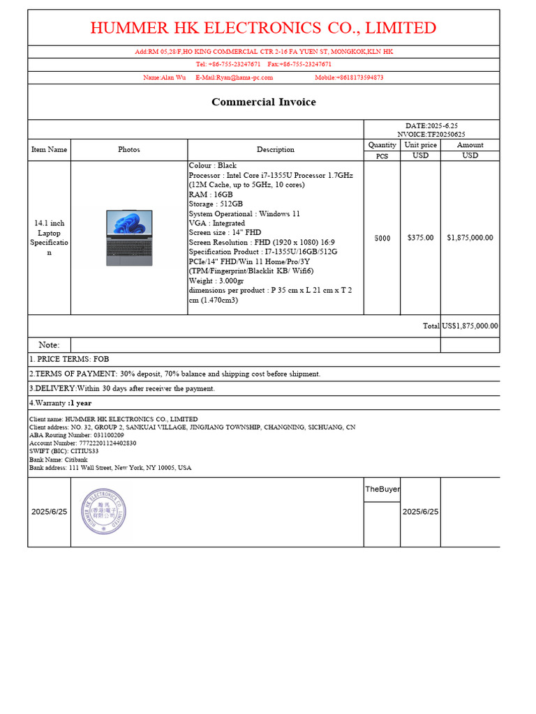 Loptop PC Quotation - 20250625140645 | PDF | Personal Computers | Video Game Platforms