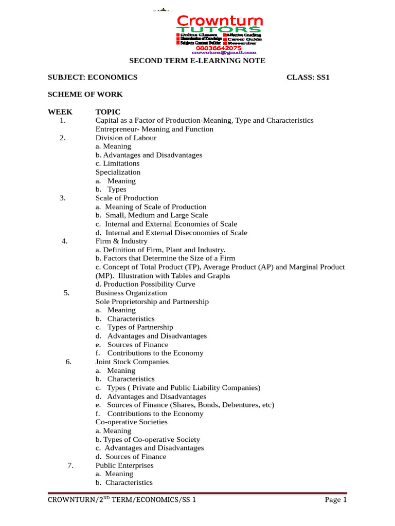 2nd Term s1 Economics | PDF | Bonds (Finance) | Preferred Stock