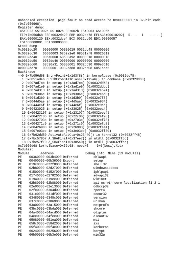 Back Trace | PDF | Microsoft Windows | Computer Libraries