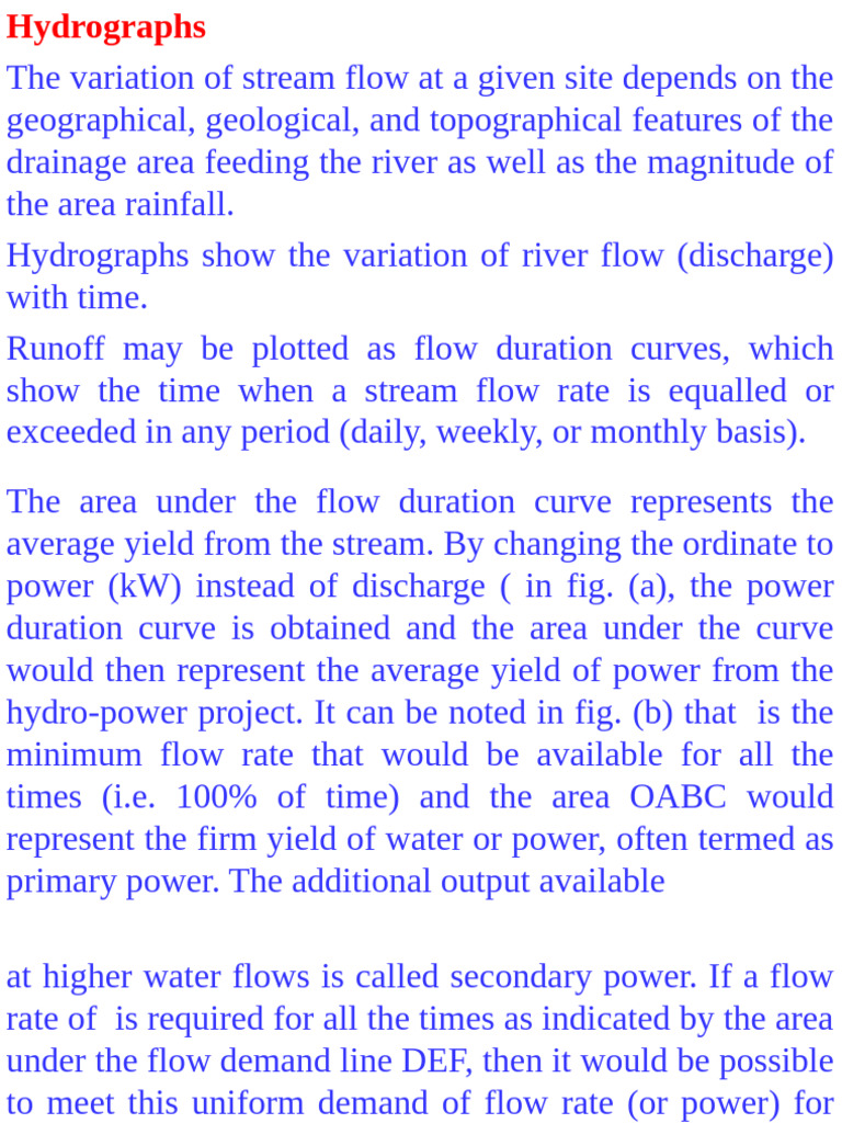 Use of Hydrographs | PDF