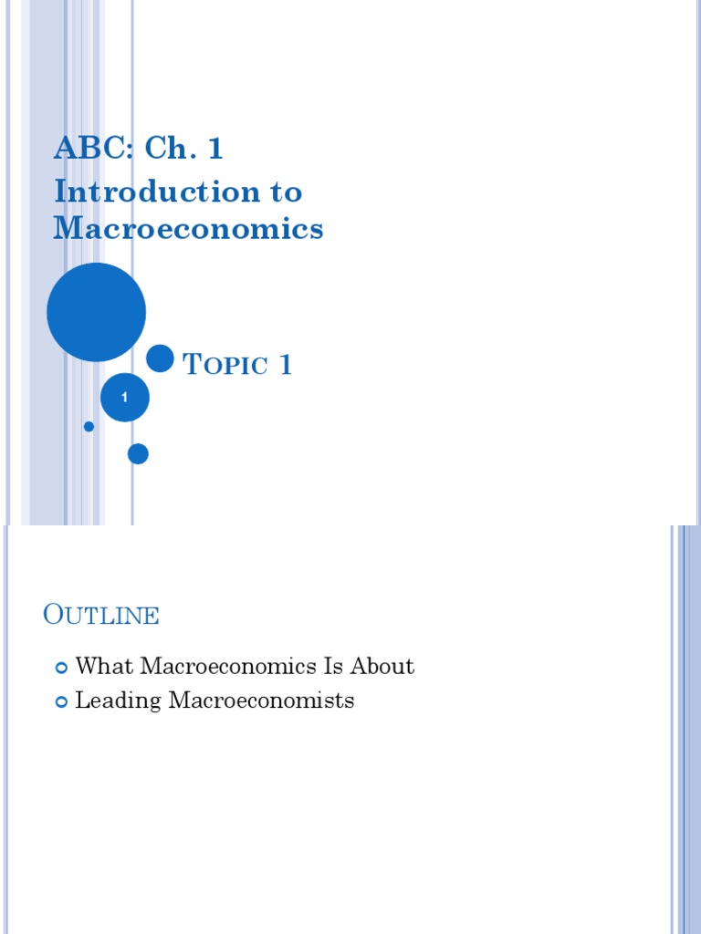 Topic 1 - Intro To Macroeconomics | PDF | Macroeconomics | Inflation