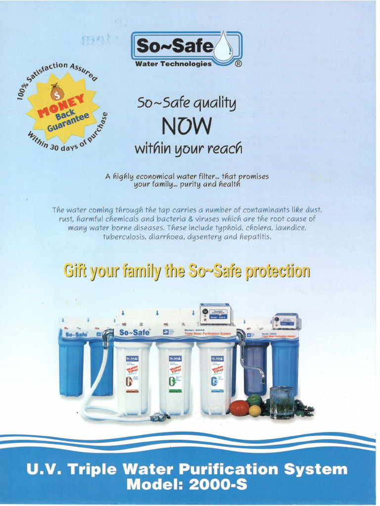 Triple Water Filter 2000S | PDF