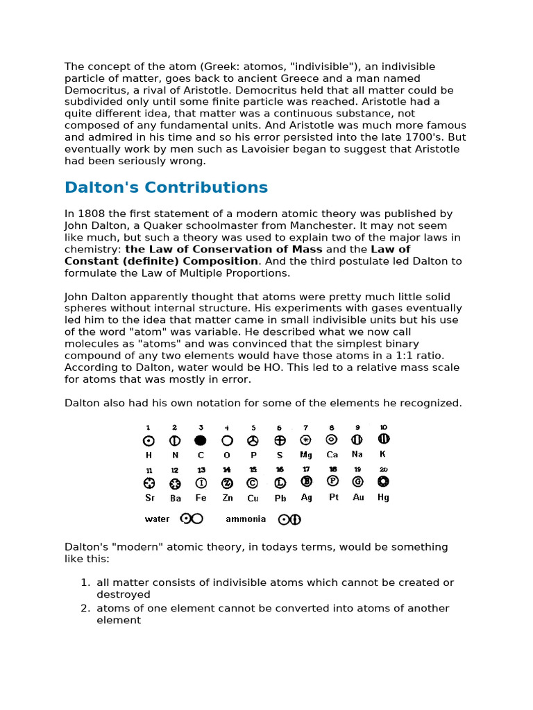 History of Atomic Theory Explained | PDF | Atoms | Electron