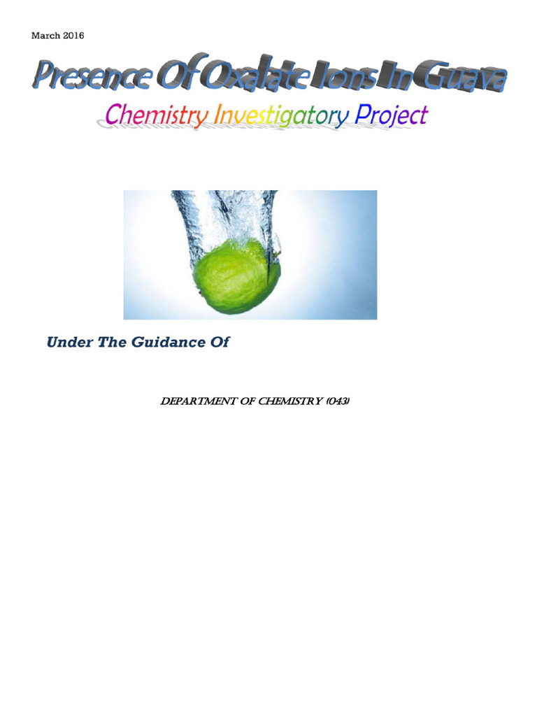 Chemistry Subham | PDF