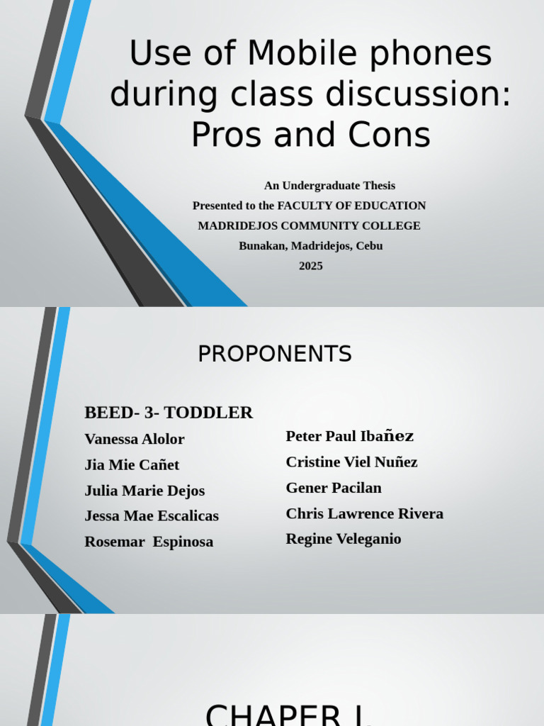 Use of Mobile Phones During Class Discussion | PDF | Learning | Mobile ...