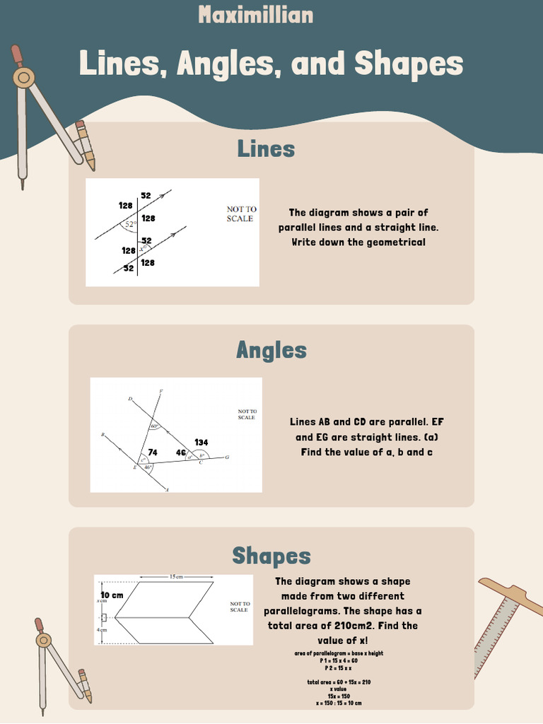 Lines, Angle and Shapes | PDF