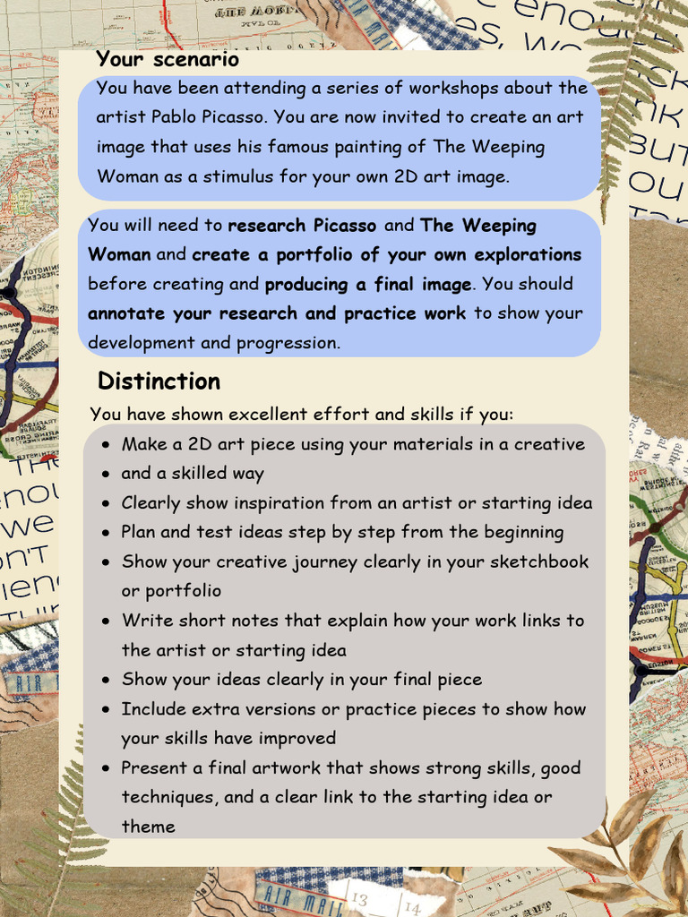 Create Art Inspired by Picasso | PDF