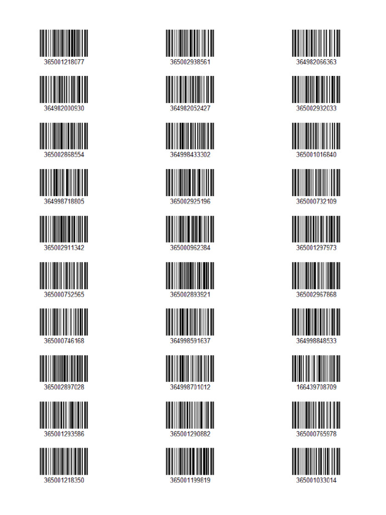 Barcodes (9) | PDF