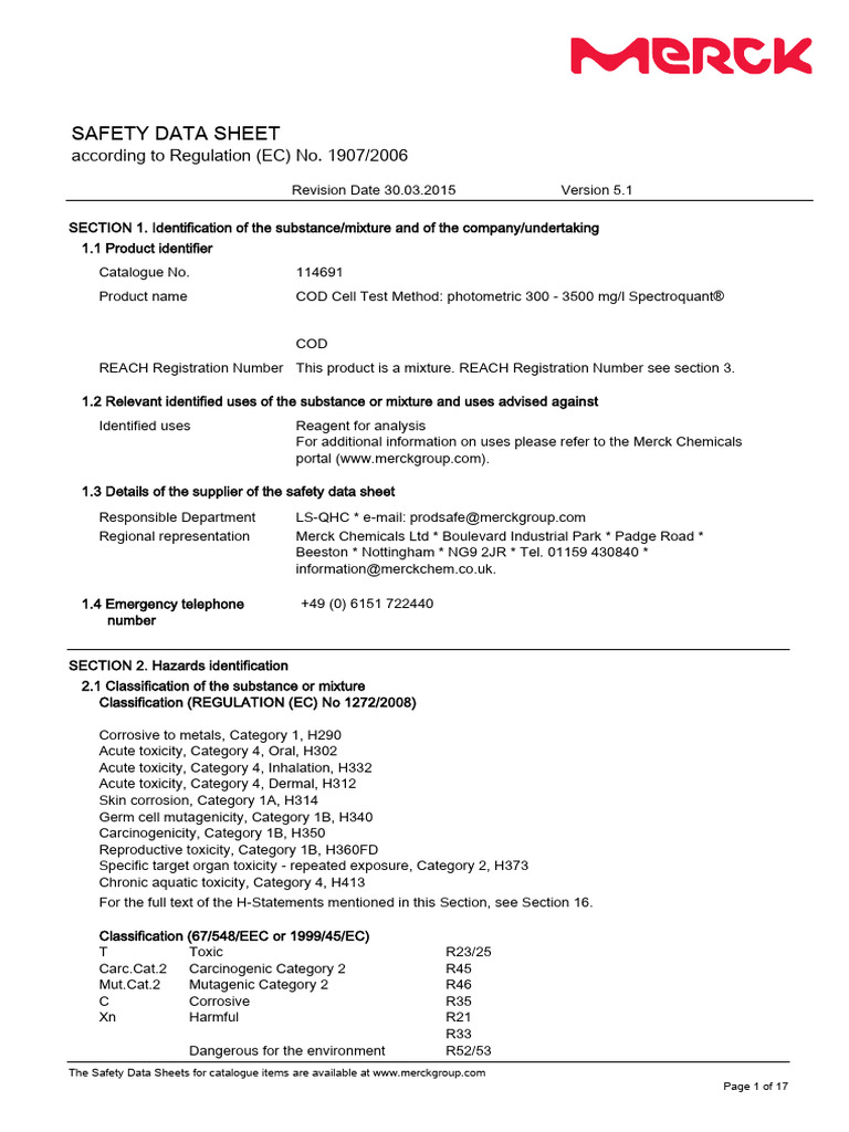 114691_SET_SDS_GB_EN | PDF | Toxicity | Occupational Safety And Health