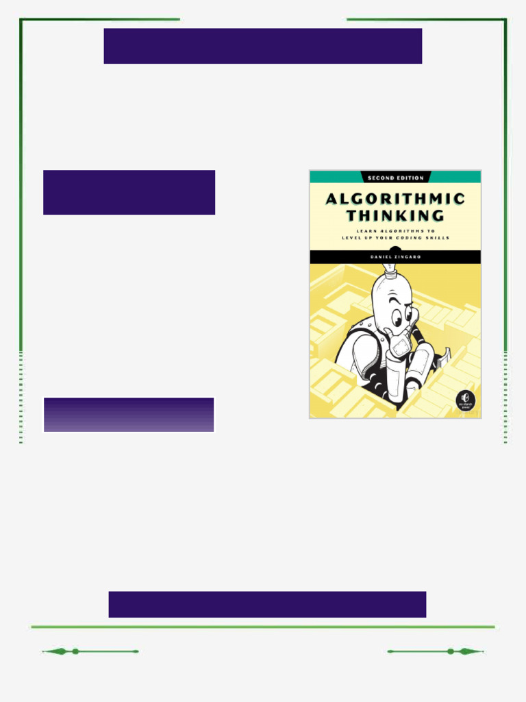Algorithmic Thinking. Learn Algorithms...Your Coding Skills 2ed 2024 Zingaro D. updated 2025 ...