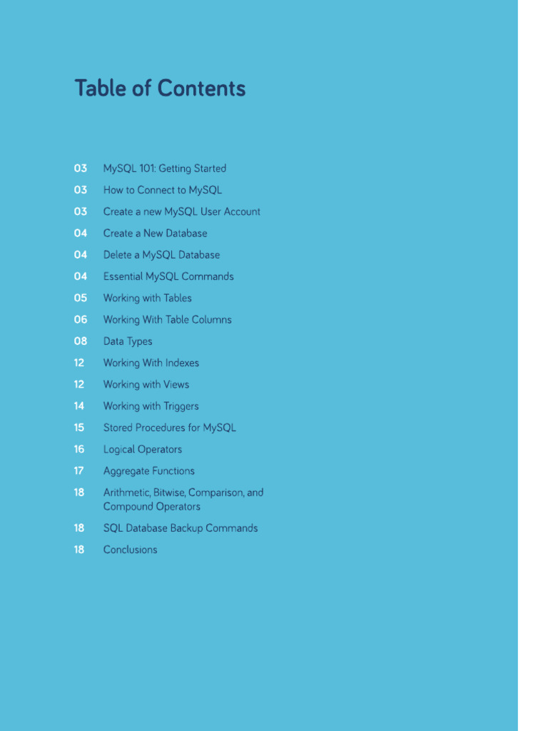 MySQL CheatSheet | PDF