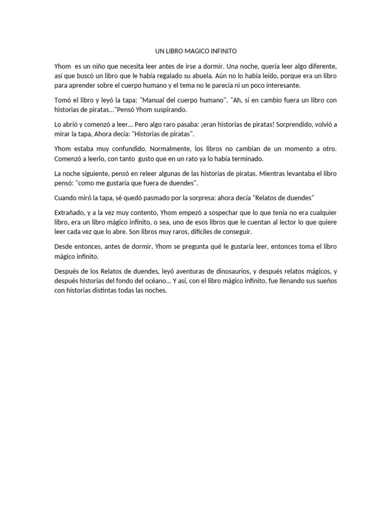Un Libro Infinito | PDF