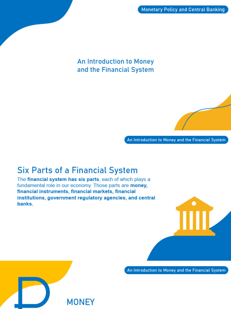 SIX PARTS OF FIN SYS | PDF | Money | Financial Markets