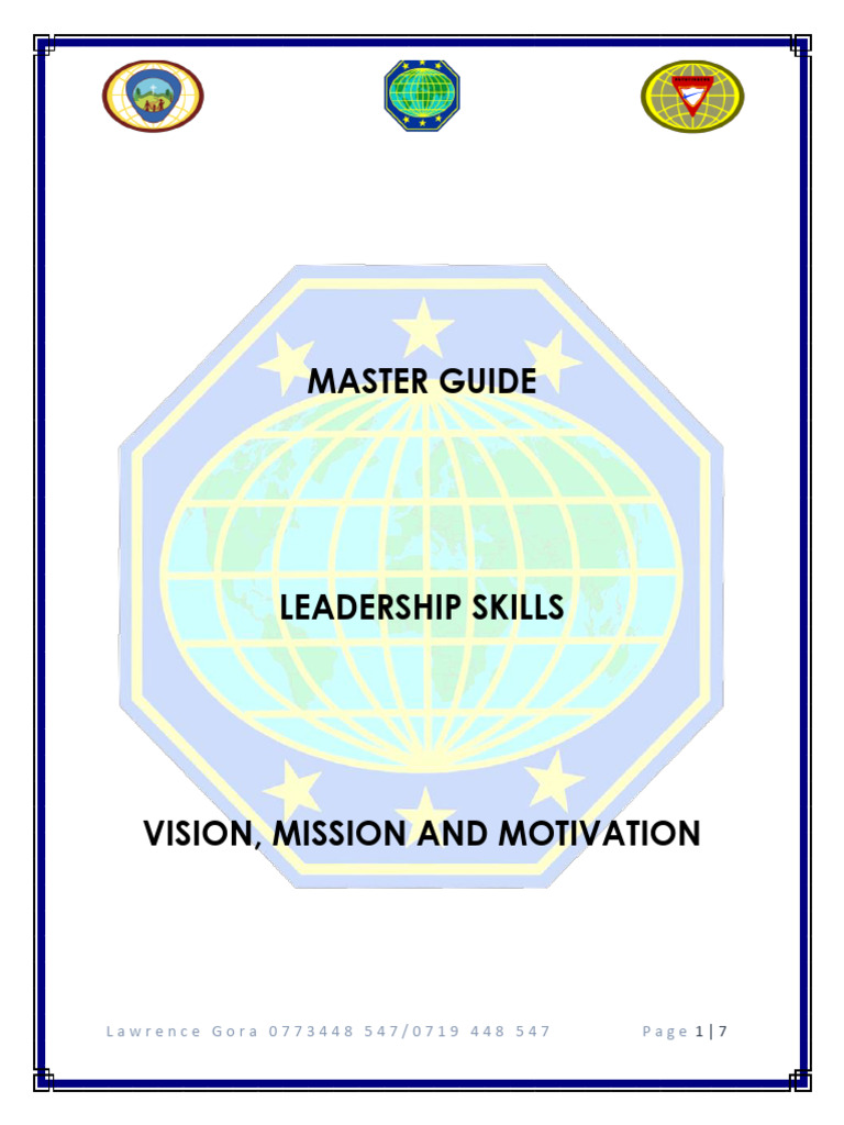 Leadership_-a-_Vision_Mission_and_Motivation_1 | PDF | Spiritual Gift ...
