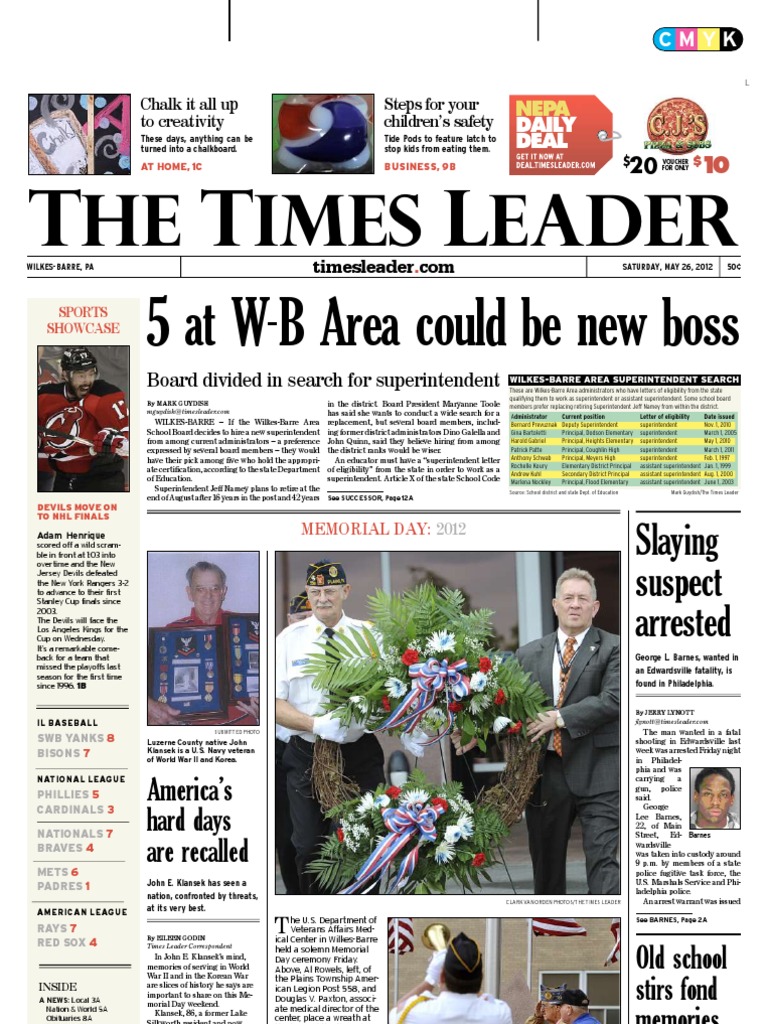Times Leader 05-26-2012 | Download Free PDF | Water Heating | Police