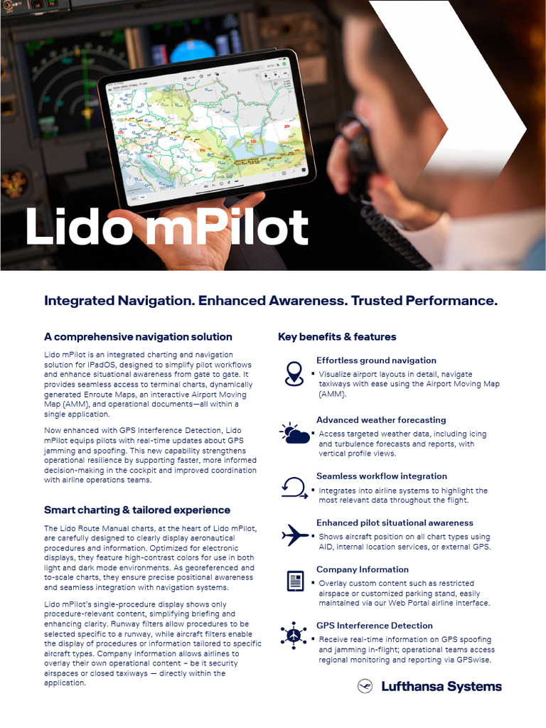 Lido mPilot: Advanced Pilot Navigation Tool | PDF | Global Positioning ...