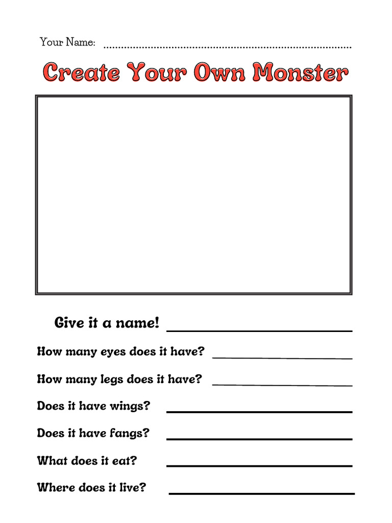 Create Your Monster | PDF