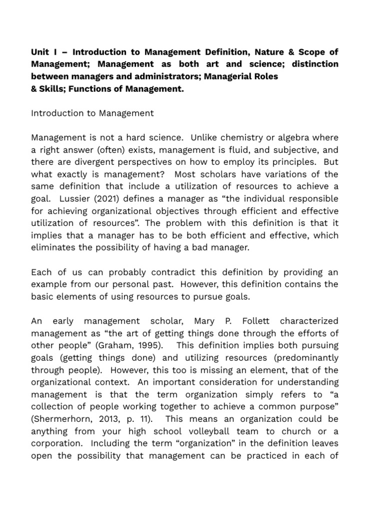 Introduction to Management Concepts | PDF | Science | Scientific Method