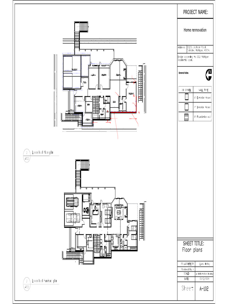 01.05.2024 (1) Floor Plan Comparison With Original Home MARKUP | PDF ...