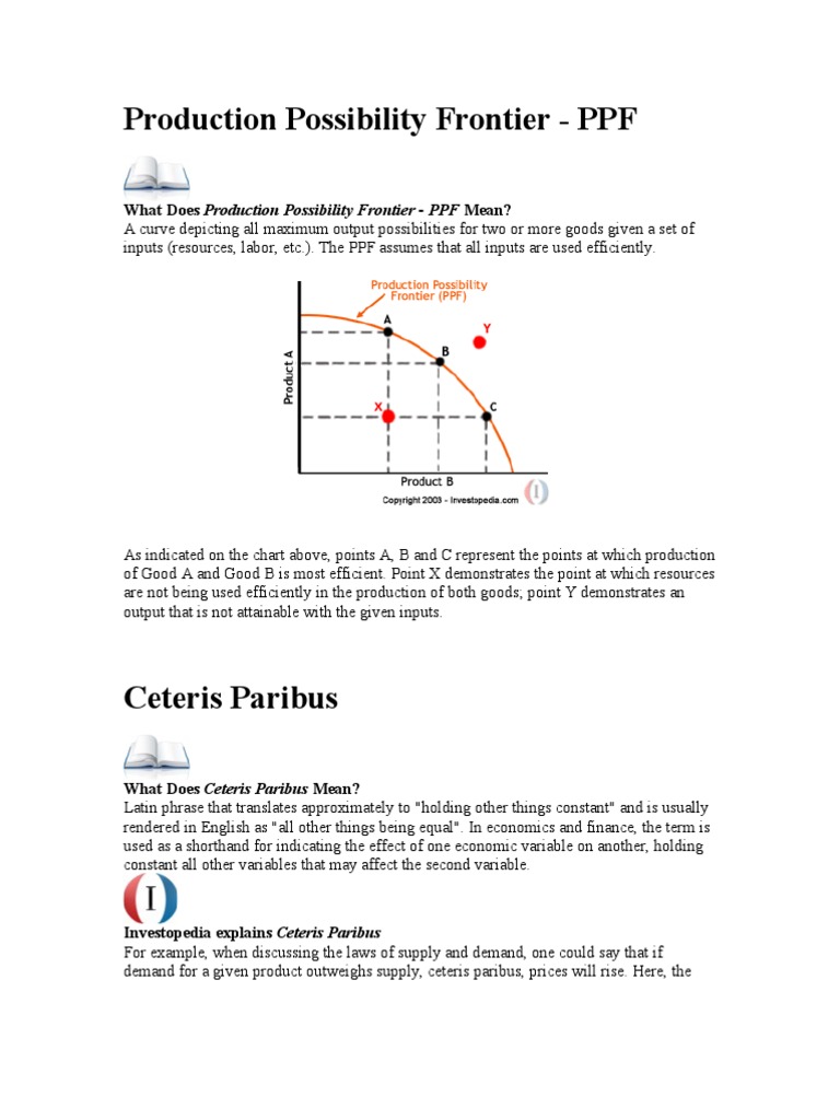 Understanding Production Possibility Frontier | PDF