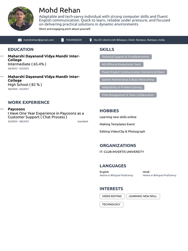 My Resume (9) | PDF | Communication