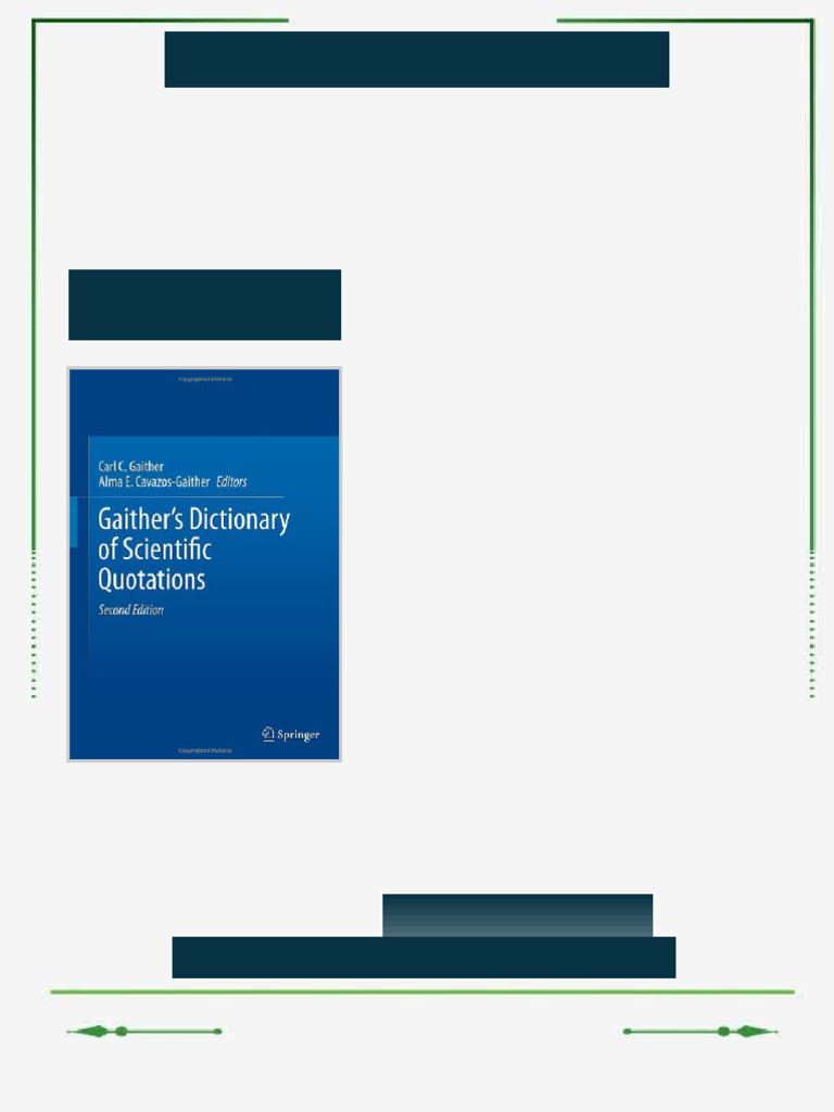 Gaither s dictionary of scientific quotations a collection of ...