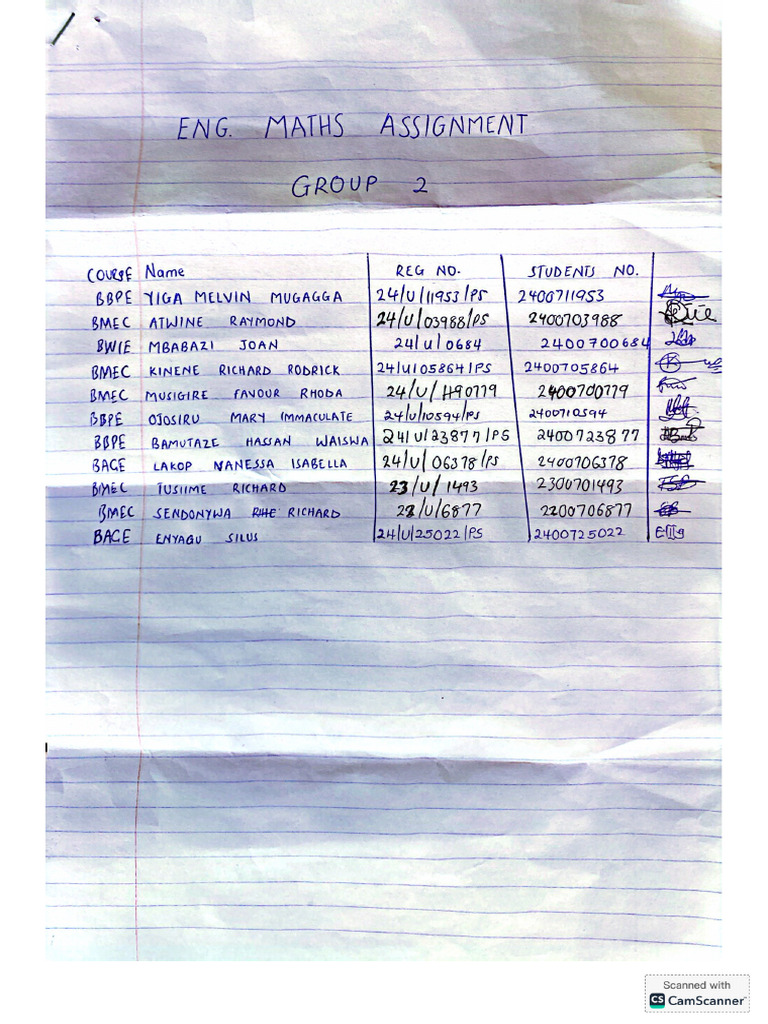 Maths Assignment Group Two - 251113 - 105131 | PDF
